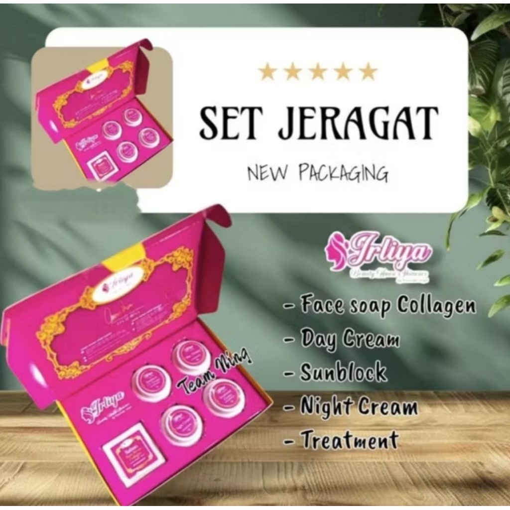 Jual IRLIYA BEAUTY SKINCARE SET JERAGAT 5IN 1 | Shopee Indonesia