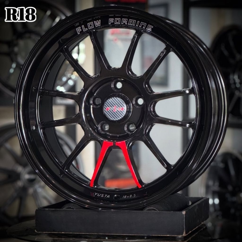 Jual velg racing ring 18 VENOM 5 YUSTA FLOW FORMING R18 velg mobil ...