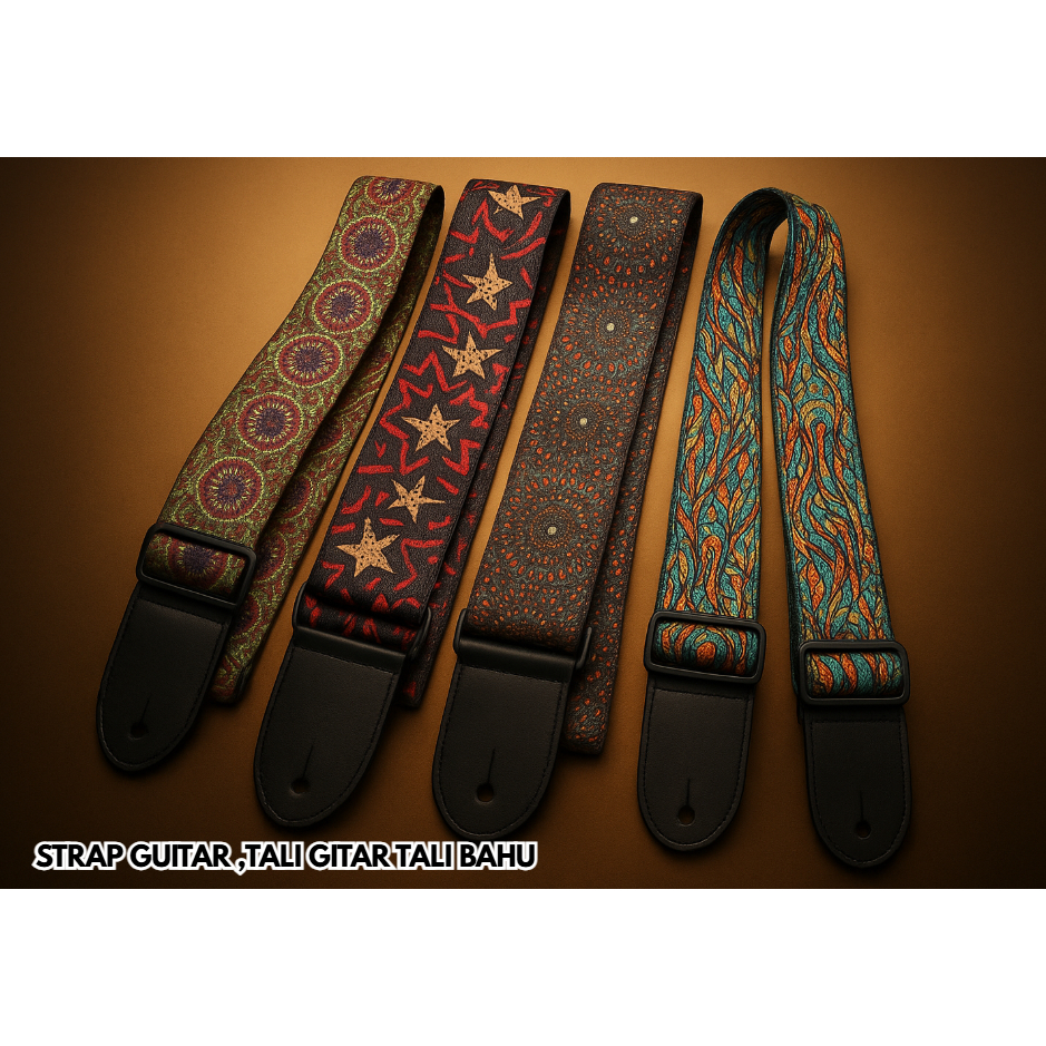 Jual Strap Guitar ,Tali Gitar Tali Bahu Gitar untuk Bass, Gitar Listrik ...