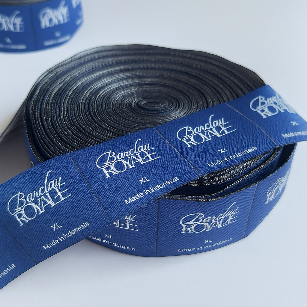 Jual (FREE DESIGN) Label Woven Label Baju Custom Label Hijab Label Size ...