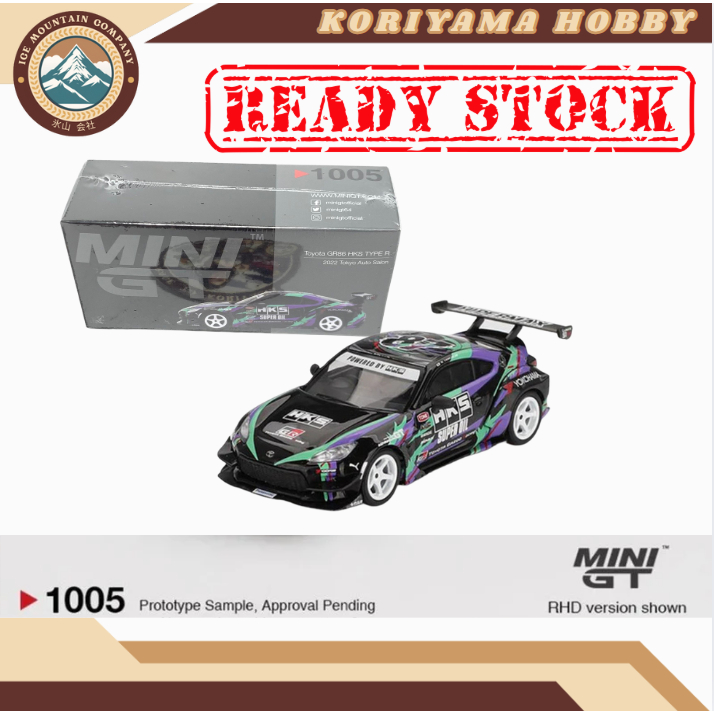 Jual Mini GT 1005 Toyota GR86 HKS TYPE R 2022 Tokyo Auto Salon MiniGT ...
