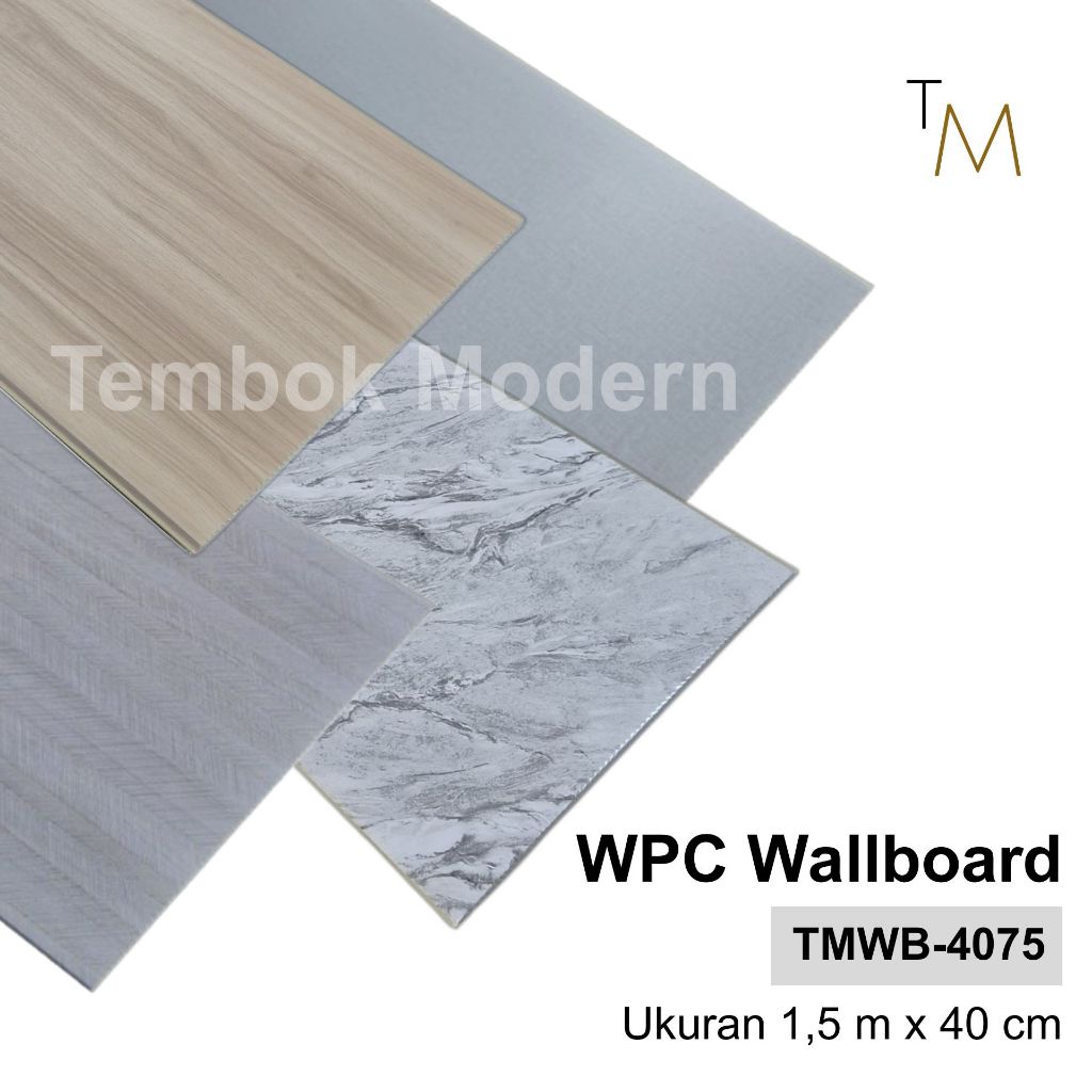 Jual WPC Wallboard PVC Papan Panel Dinding Motif Linen Marble ukuran ...