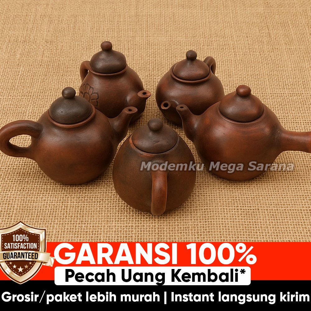 Jual Gerabahku | Teko Teh Poci Teko Kopi Tanah Liat Gerabah 400ML ...