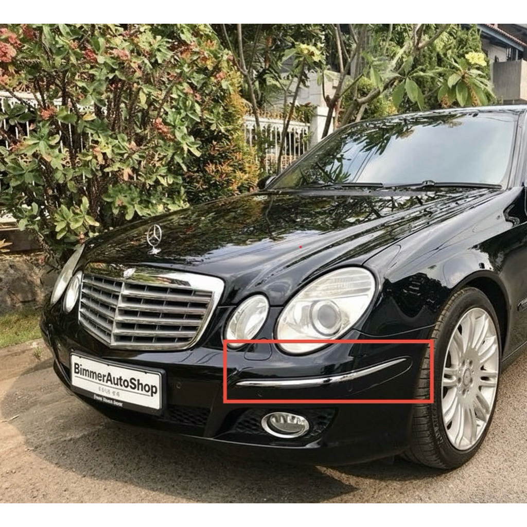 Jual List Chrome Bumper Depan Mercedes Benz W211 Facelift (2007-2009 ...