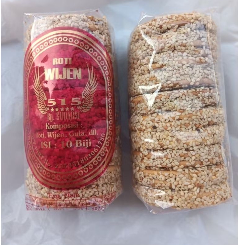 Jual Roti Mari Wijen Cap 515 1 Pak Isi 10 Pcs,Cmg Snack berat per ...