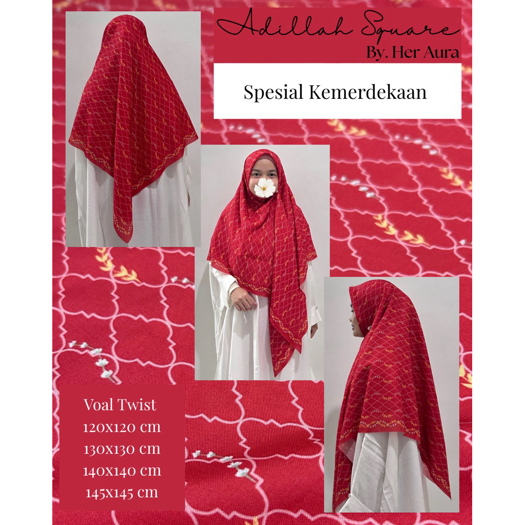 Jual [UK. 120 130 140 145 cm] Adillah Pattern Syar’i Hijab Syar’i ...
