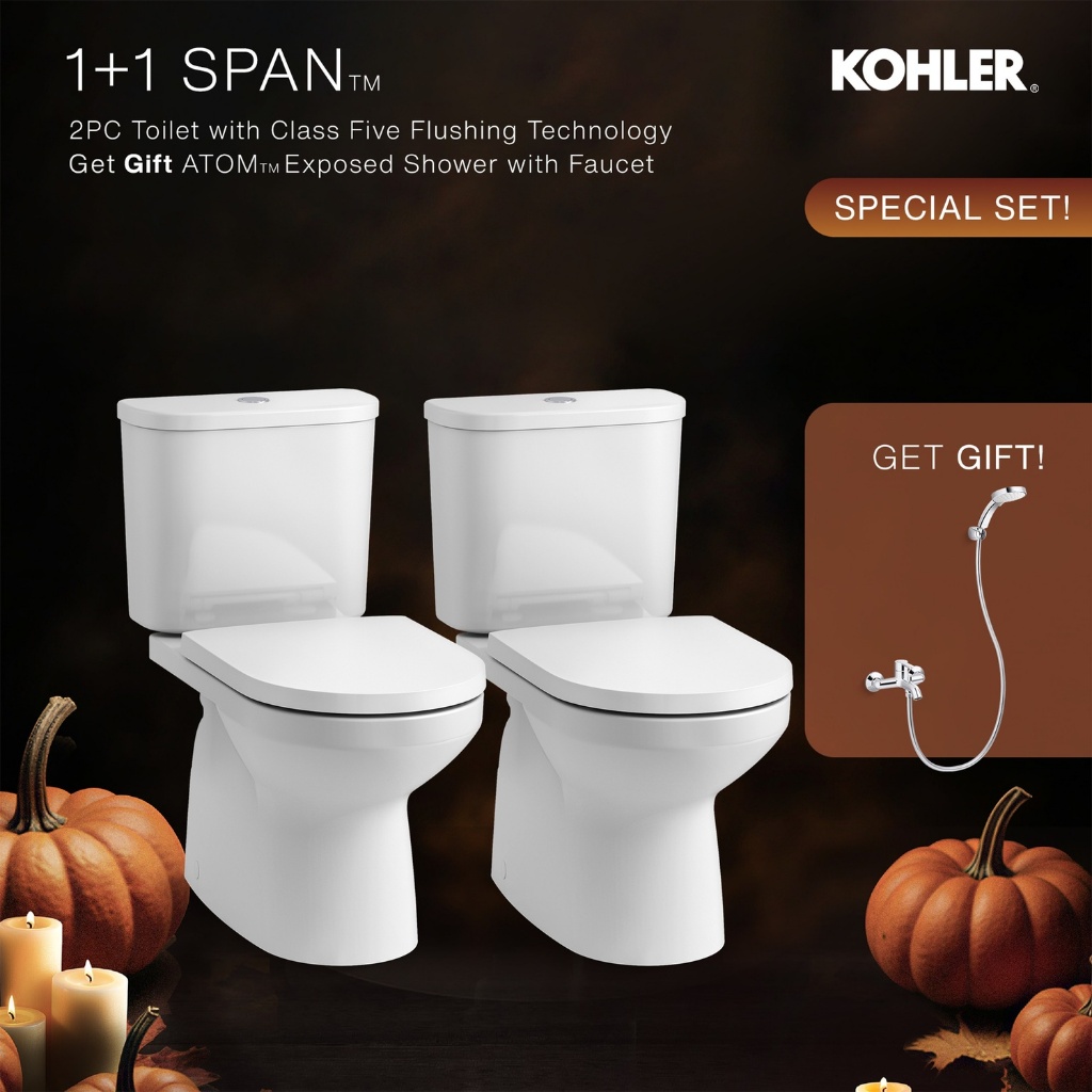 Jual (SPECIAL SET) KOHLER Span 2PC (x2) Kloset Duduk / Toilet Class ...