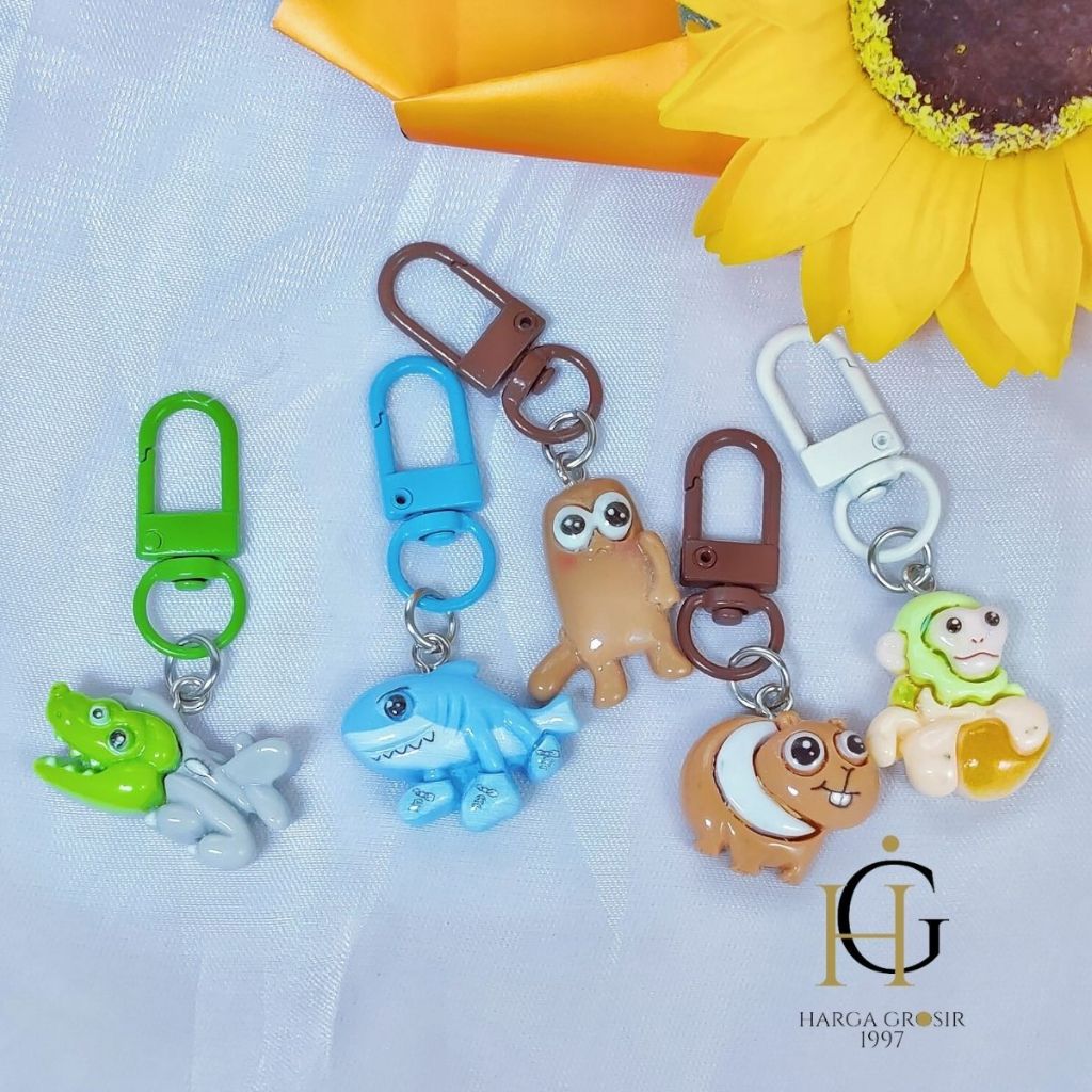 Jual KEYCHAIN KEYRING LUCU IMUT KADO UNIK GANTUNGAN KUNCI RESIN ...