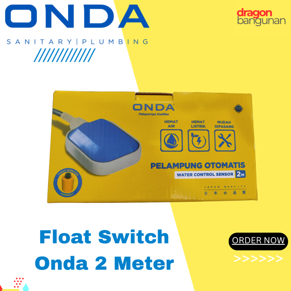 Jual ONDA Pelampung Sensor Otomatis 2M Water Control ONDA / Float ...