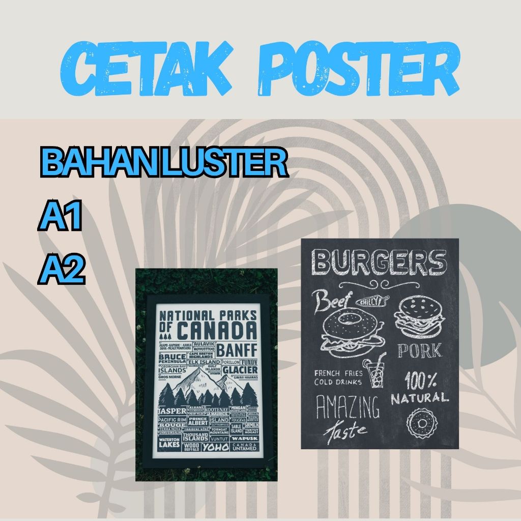 Jual Cetak Poster Besar Custom A2 A1 A0 Warna Cerah | Shopee Indonesia