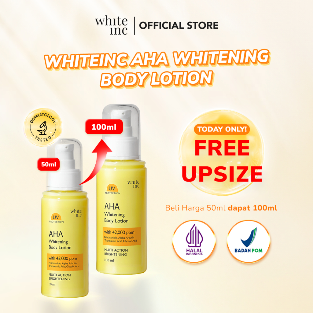 Jual [100ml] WHITE INC AHA Body Lotion to Whitening & Moisturising ...