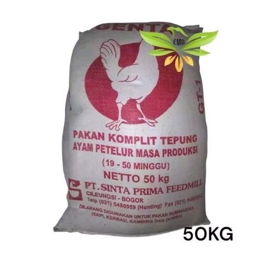 Jual GT-1 50KG Pakan Ayam petelur Sinta Prima Feedmill | Shopee Indonesia