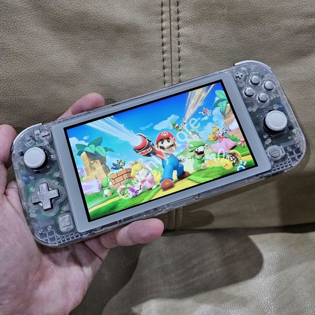 Jual Nintendo Switch Lite Custom Clear Transparan Extremerate Dual Boot ...