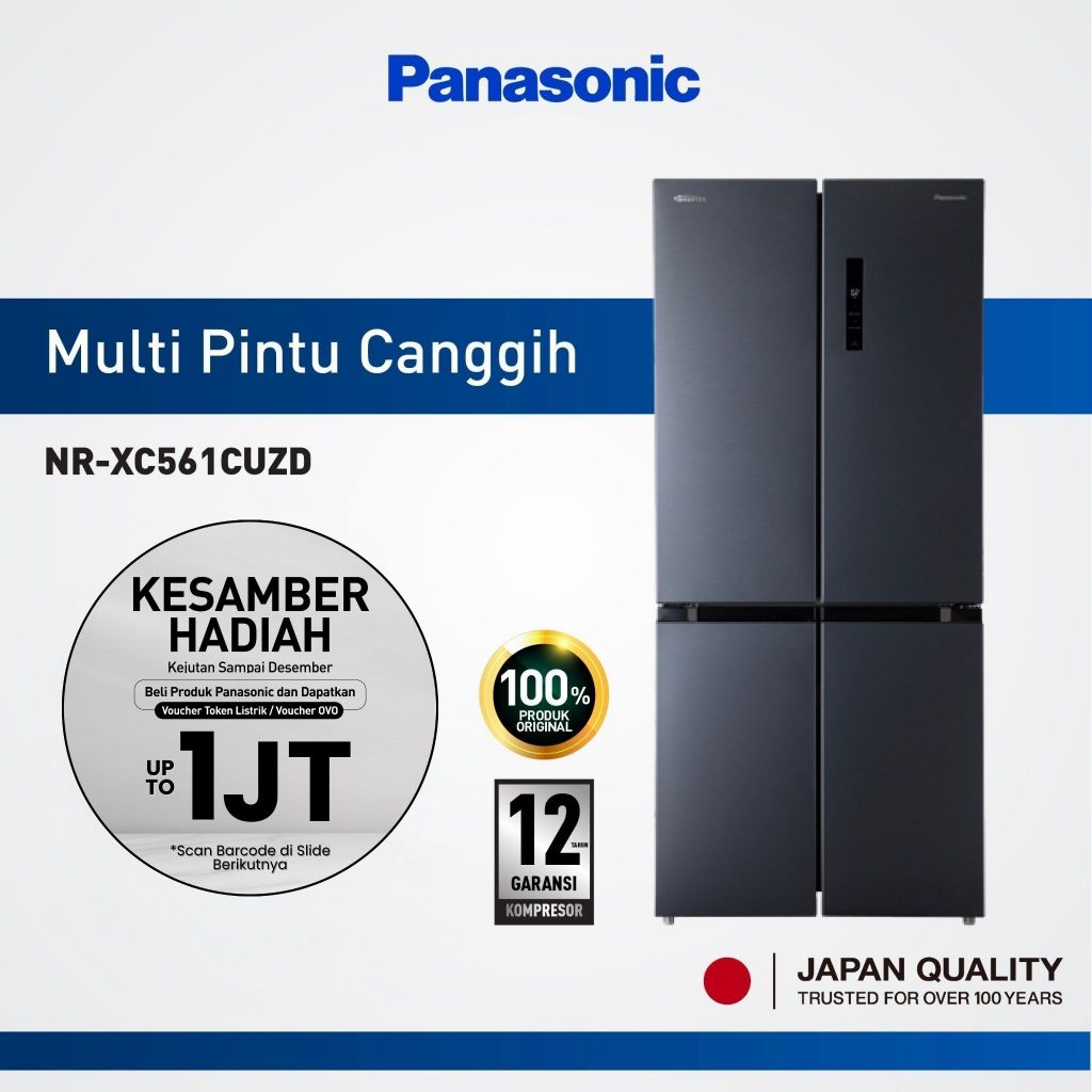 Jual Panasonic NR-XC561CUZD Kulkas Multidoor Inverter Quattro - Black ...