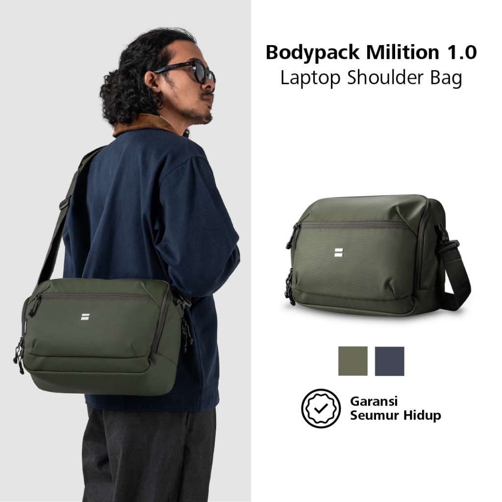 Jual Bodypack Milition Laptop Shoulder Bag 13-Inch Tas Selempang Kerja ...