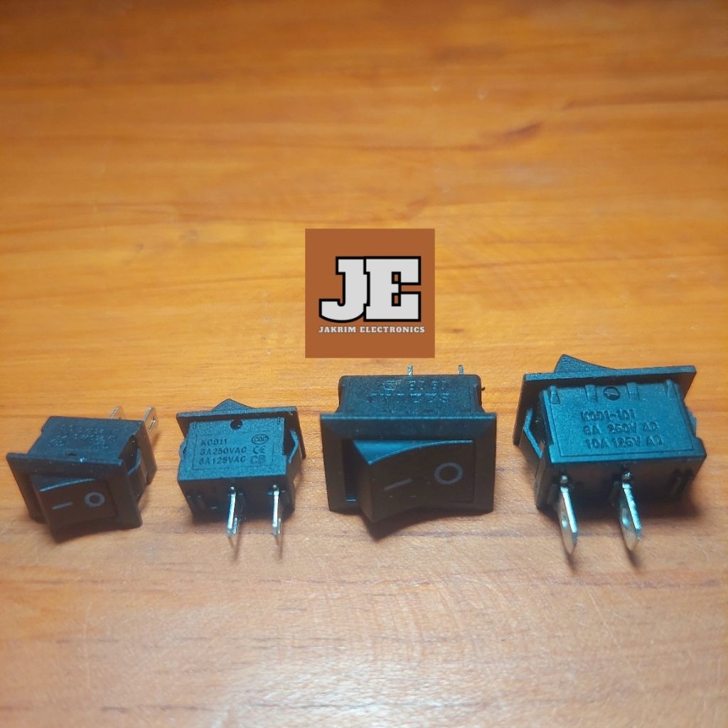 Jual Saklar Kotak 2 Kaki Hitam / Switch On Off 2 Pin Box | Shopee Indonesia