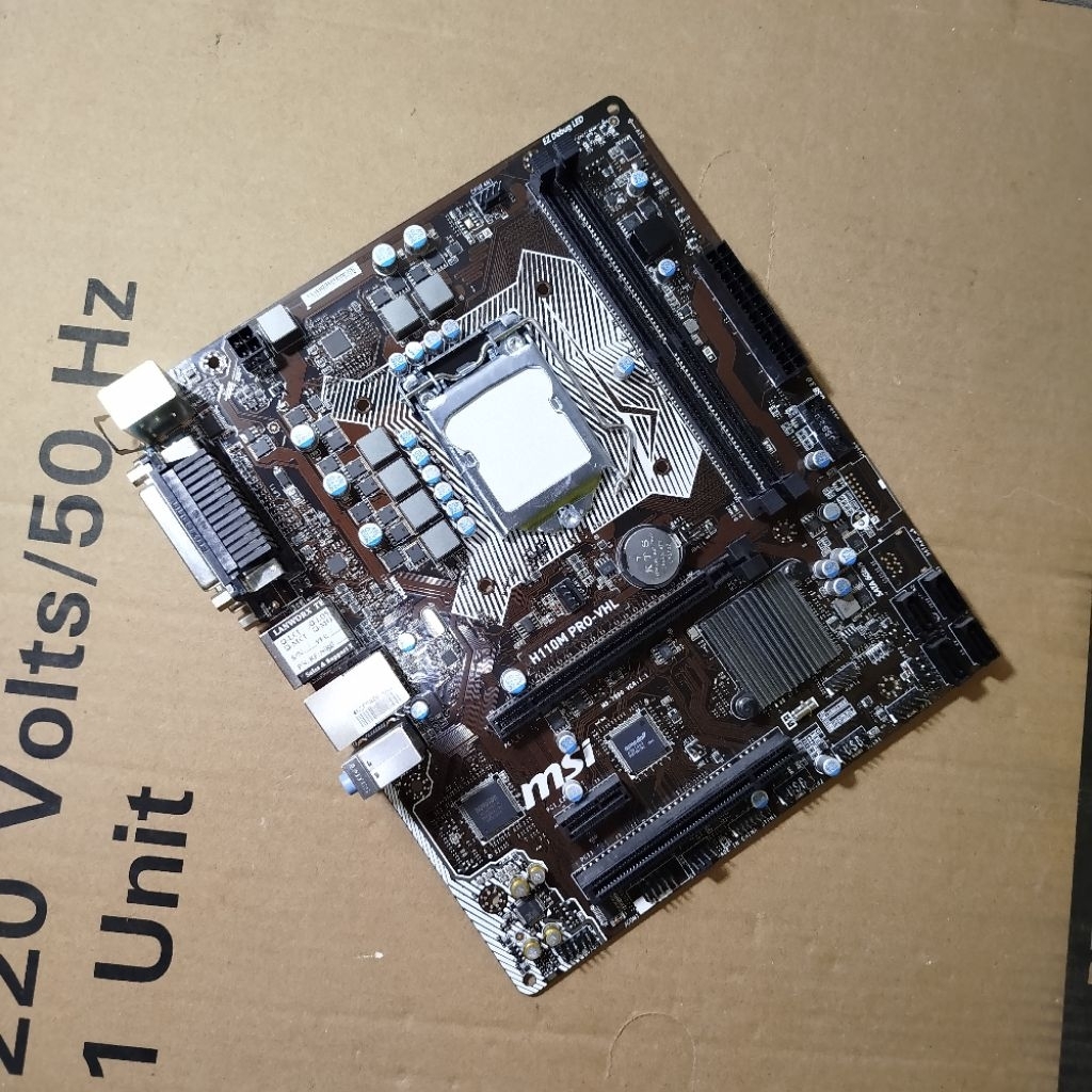 Jual Motherboard Msi H110m Pro Vhl Socket 1151 Gen6 Ddr4 Shopee Indonesia