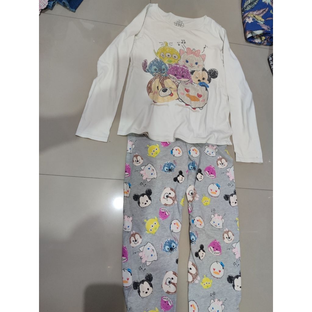 Jual Disney set baju tidur anak usia 14 tahun like new | Shopee Indonesia