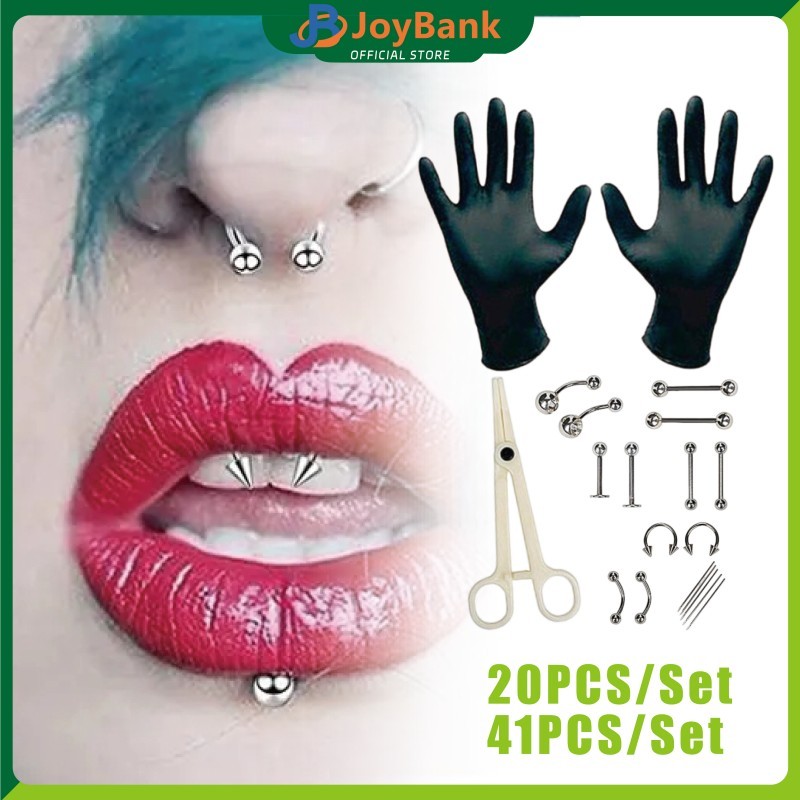 Jual Alat Tindik Bahan Stainless Steel 41PCS/Set Dengan Fungsi Tindik ...