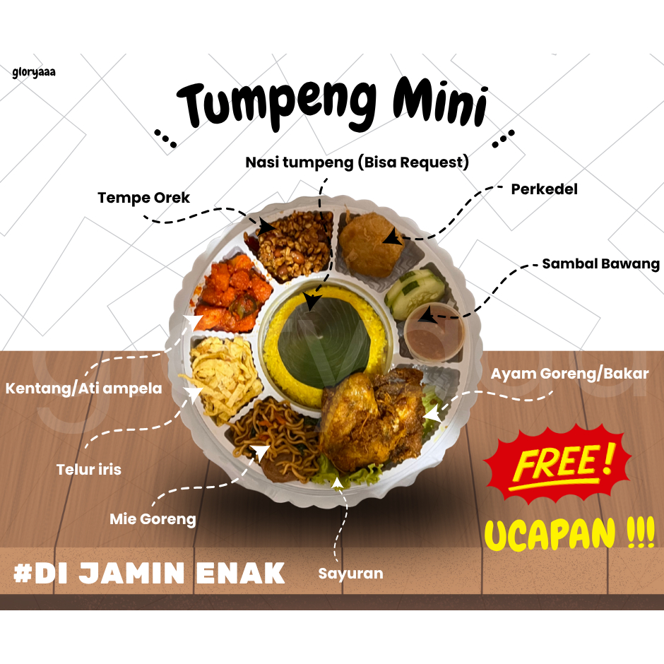 Jual Tumpeng Mini Premium Cantik & Lezat | Nasi Kuning / Liwet | Cocok ...