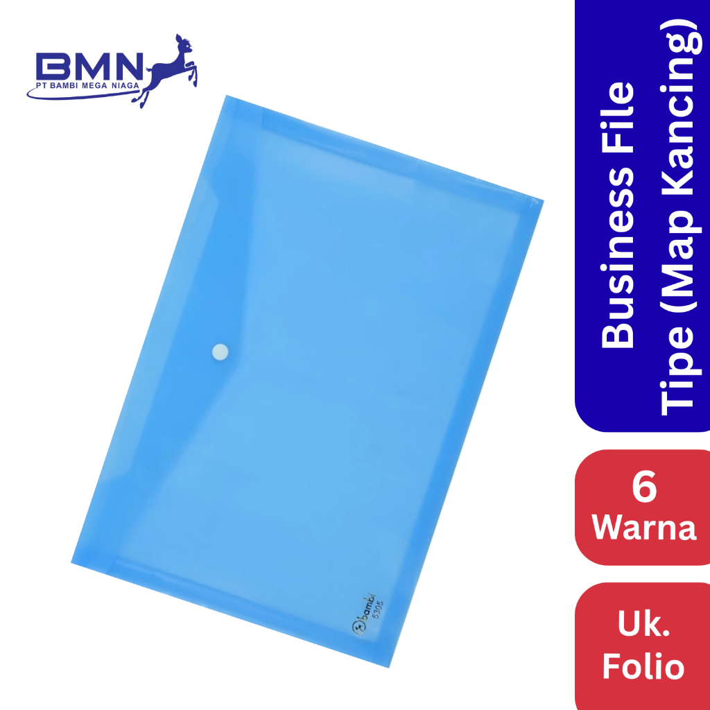 Jual Bambi Map Plastik Folio Business File Schnelhecter Include Button ...