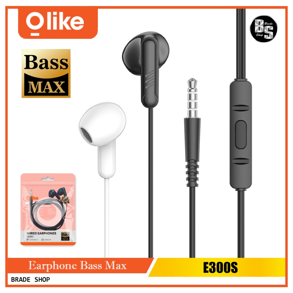 Jual OLIKE BASS MAX Handsfree Wired Earphone 3D Surround Super Bass ...