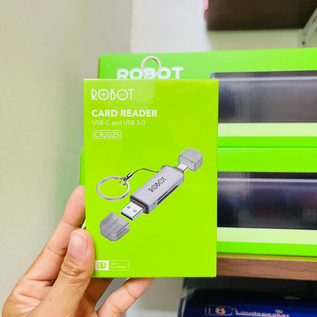 Jual ROBOT CR202S Card Reader 2in1 USB3.0 dan Type C OTG Memory Card ...