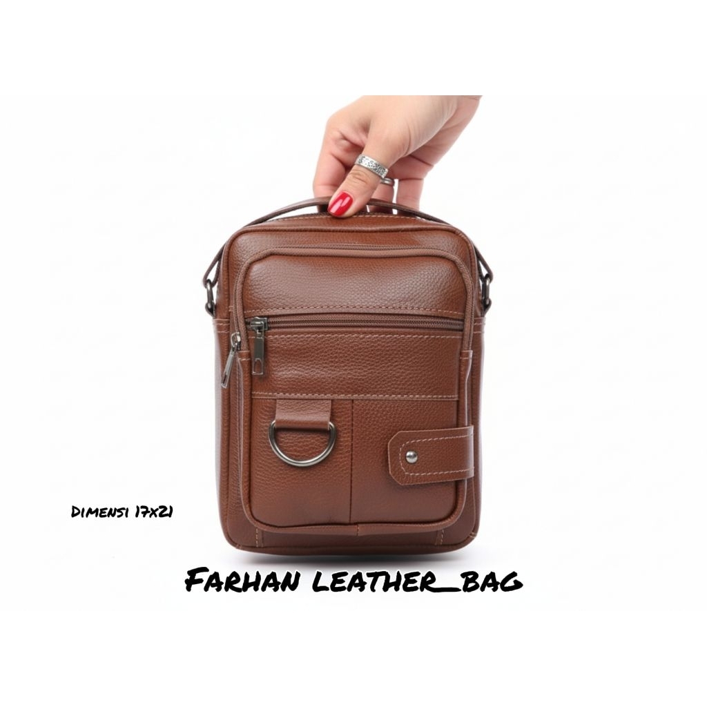 Jual tas kulit sapi tas selempang pria tas kulit cowok | Shopee Indonesia