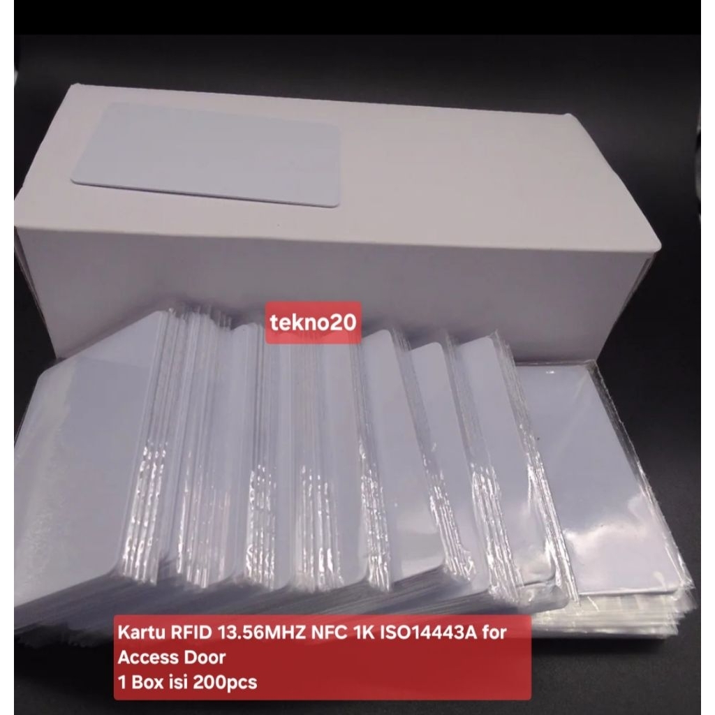 Jual Kartu RFID 13.56MHZ S50 1K NFC | CARD RFID 13.56 MHZ IC Classic ...