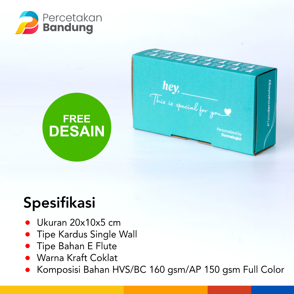 Jual Box Custom Cetak Dus Corrugated 20x10x5 cm min 100 pcs FULL COLOR ...
