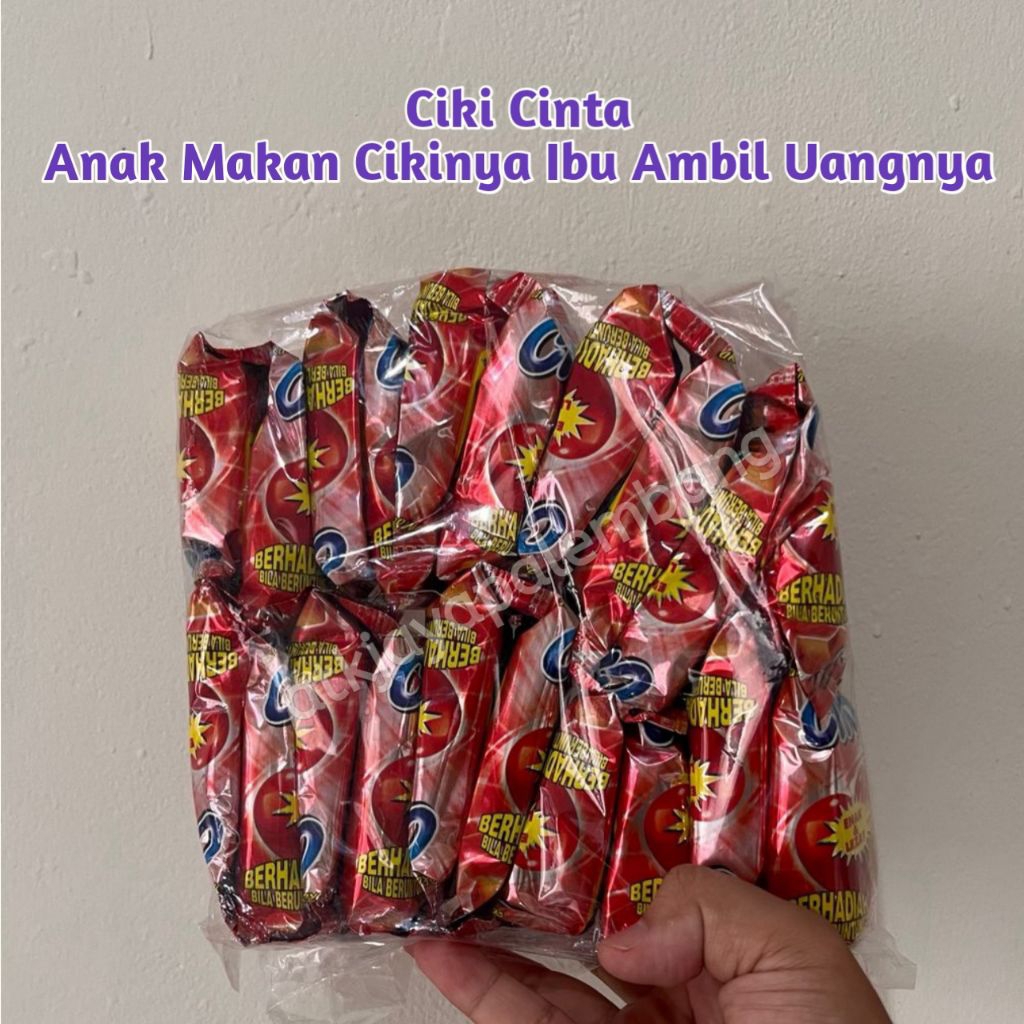 Jual [Free Packing Kardus] Jajanan snack ciki cinta berhadiah uang jika ...