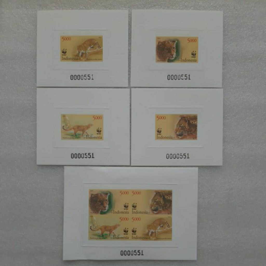 Jual Perangko Indonesia WWW proof uncut 5 sheet total 8 prangko rare ...