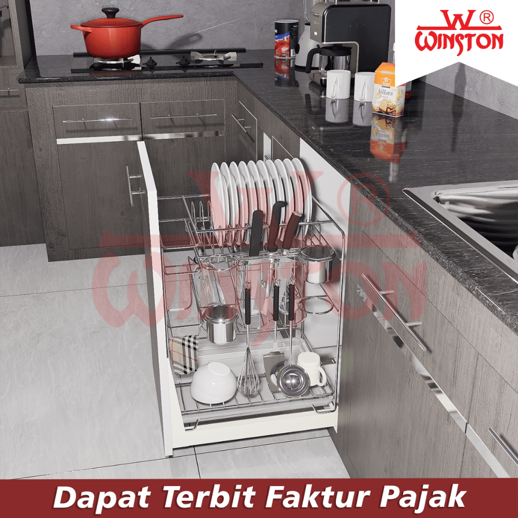 Jual Rak Piring Mangkok Botol Bumbu Stainless Steel Winston WW 025E for ...