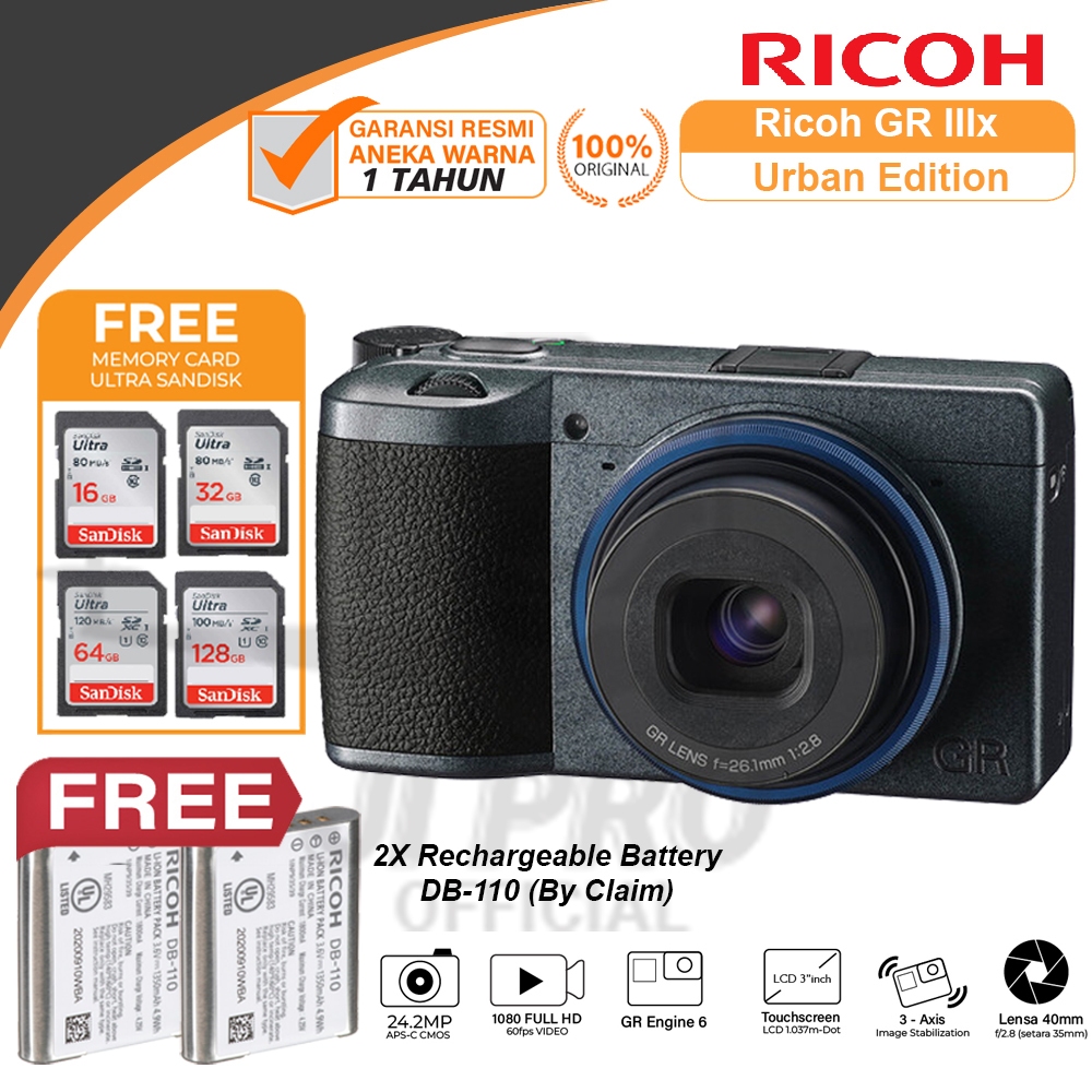 Jual Ricoh GR IIIx Urban Edition Kamera Ricoh GRIII X GR III X Urban ...