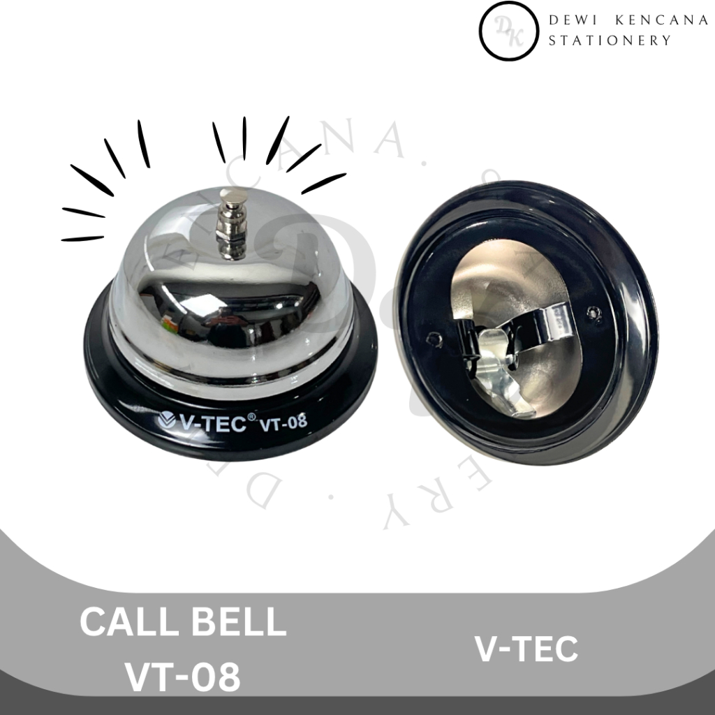 Jual VTEC VT08 Metal / Bel Meja Resepsionis / Bell Besar | Shopee Indonesia