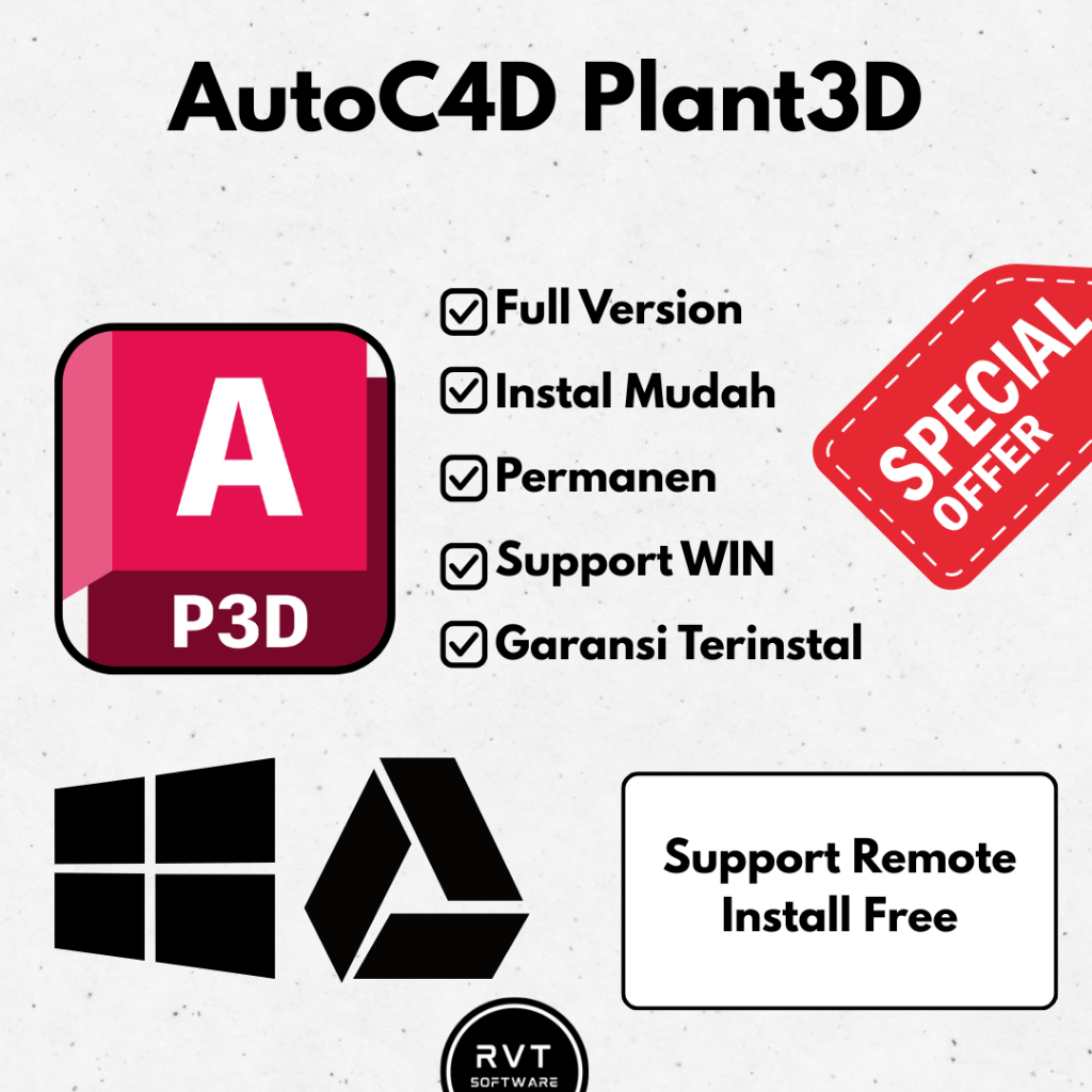 Jual AutoCAD Plant 3D FullVersion 2022-2026 | Shopee Indonesia