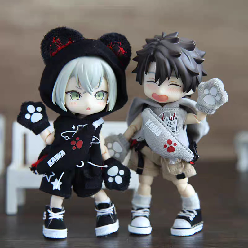 Jual OB11 Clothes / YMY DOD doll outfit - Cute paw cosplay outfit ...