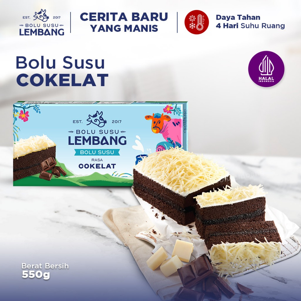Jual Bolu Susu Lembang Cokelat - Reguler Pack (550gr) Oleh-oleh Khas ...