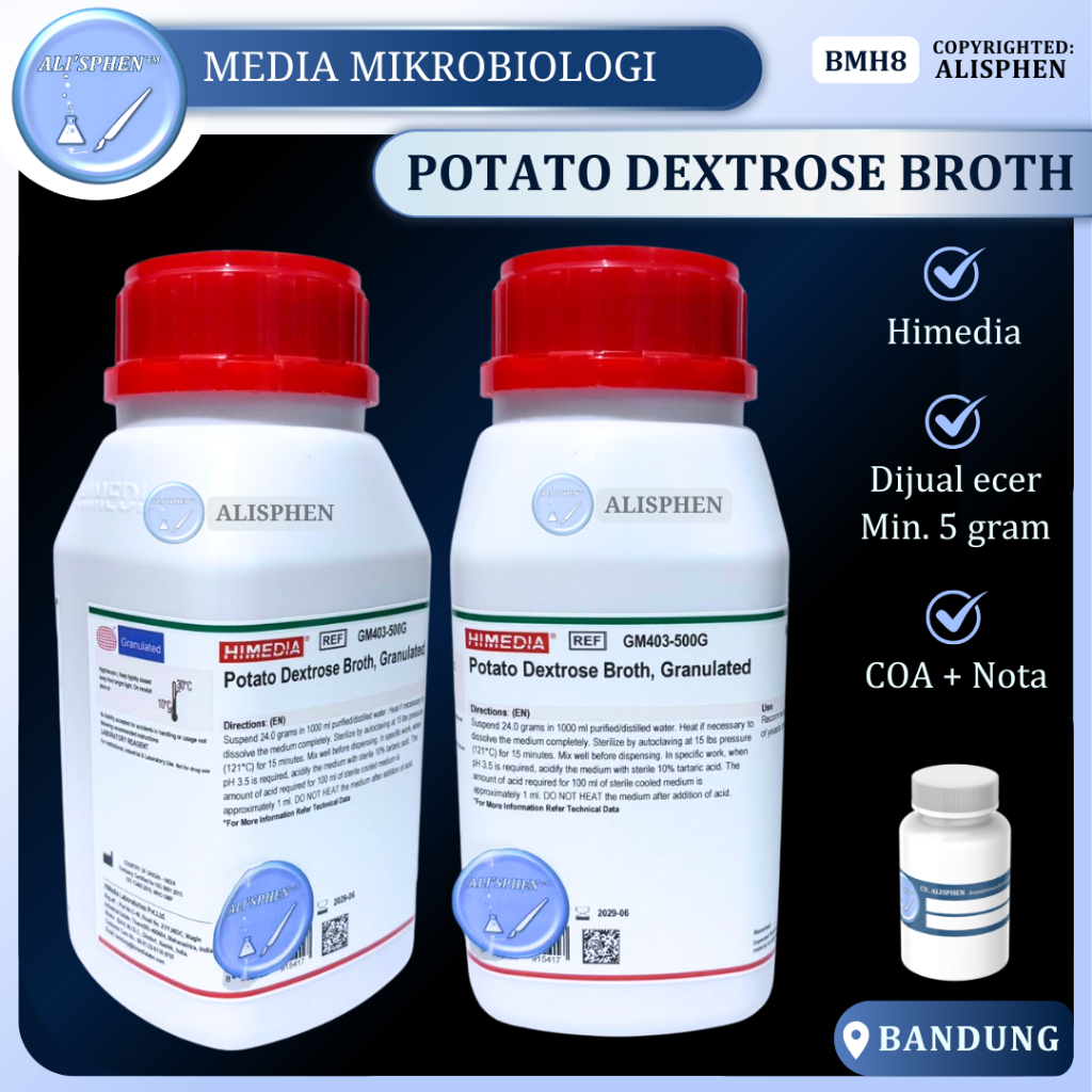 Jual [BMH8] PDB Potato Dextrose Broth | HiMedia | Media Mikrobiologi ...