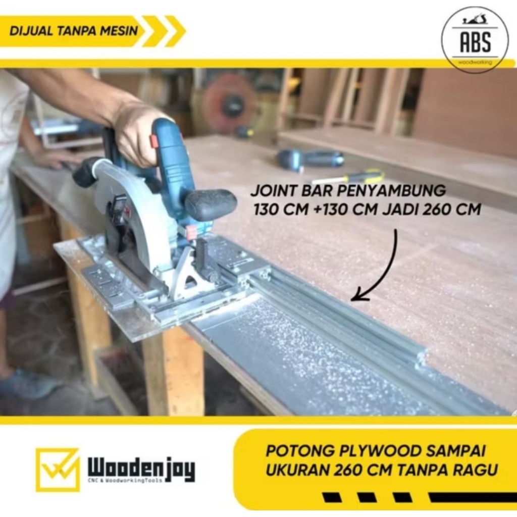 Jual TRACKSAW 130 cm 1.3 Meter 260 cm 2.6 Meter WOODENJOY UNIVERSAL ...
