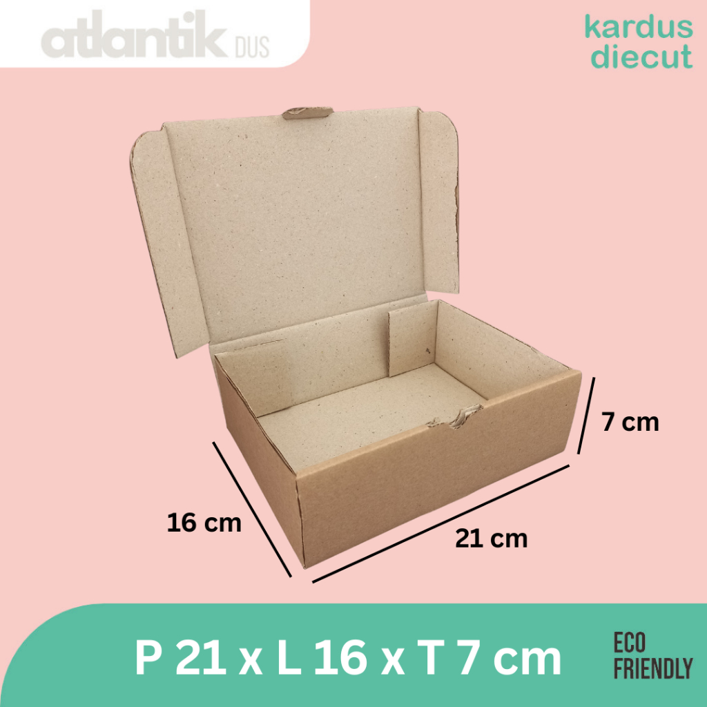 Jual Kardus / Karton Box Die Cut Uk. 21x16x7 CM packaging Dus figura ...
