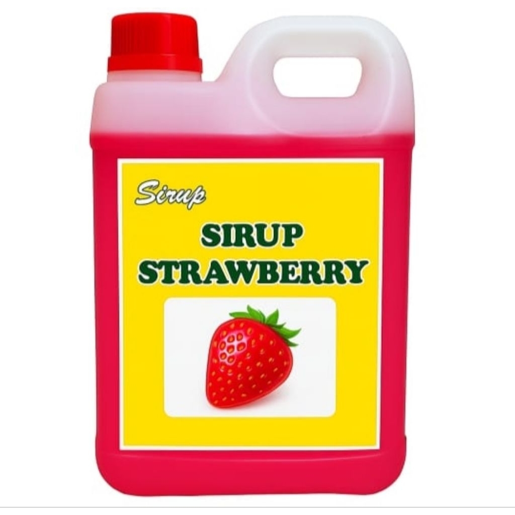 Jual Sirup rasa strawberry 1kg 100% gula asli | Shopee Indonesia