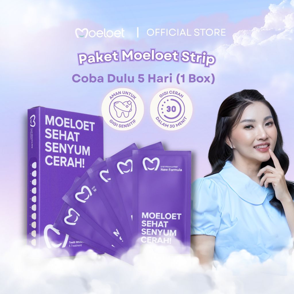 Jual Paket Moeloet PAP Whitening Strip – Coba Dulu 5 Hari (1 Box ...
