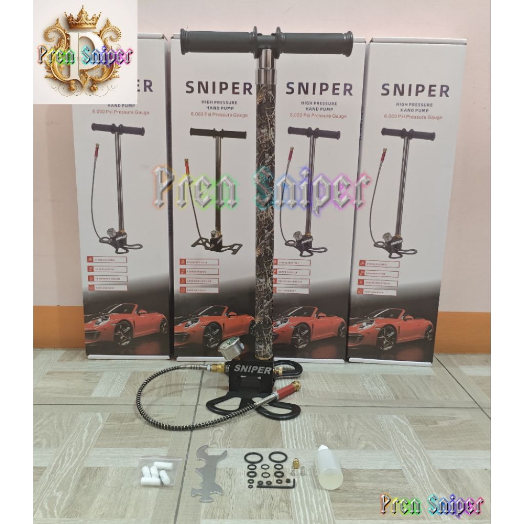 Jual Pompa PCP 4 Stage QD Camo, Pompa PCP 4 Stage Kaki Lipat Camo ...
