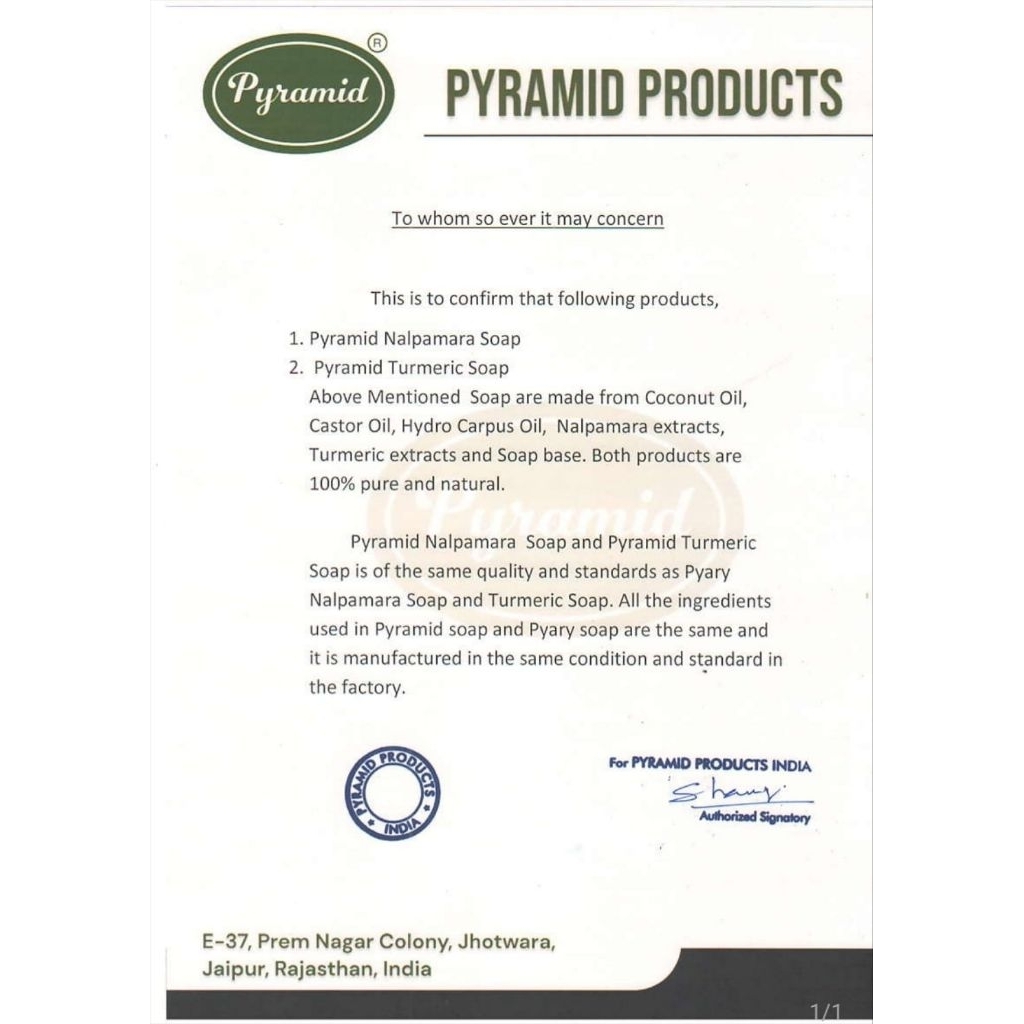 Jual Sabun Nalpamara PYRAMID original sabun herbal india | Shopee Indonesia