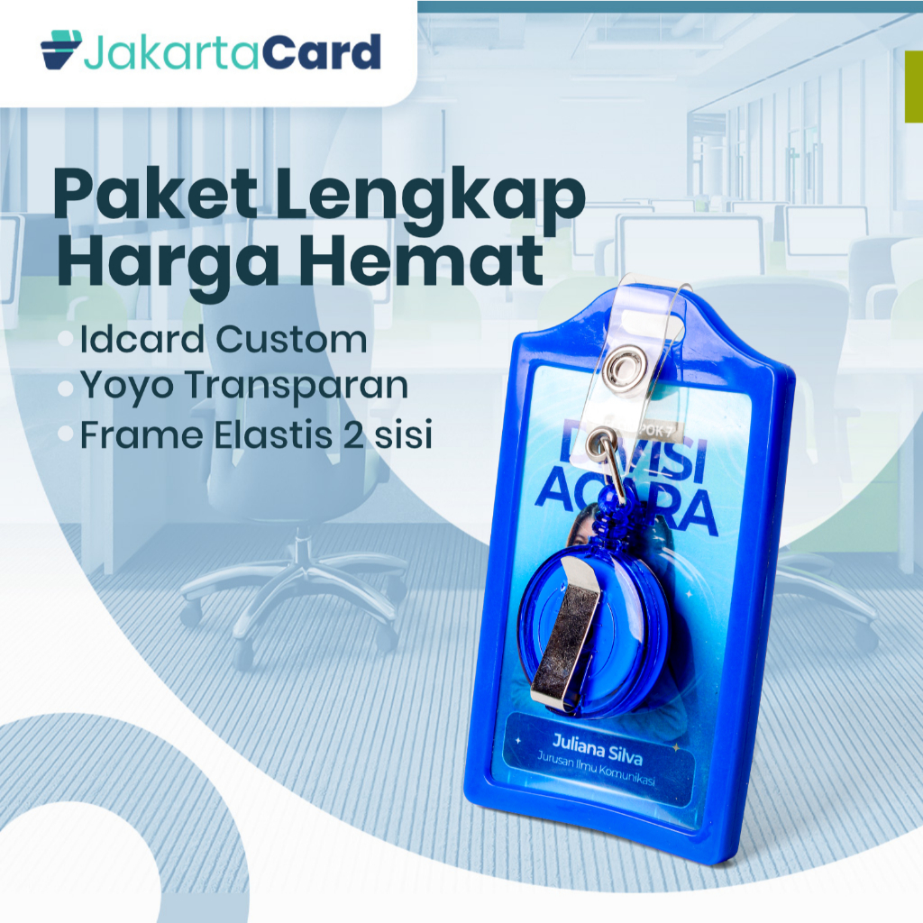 Jual Paketan Menang Banyak, id card custom dengan frame elastis bisa ...
