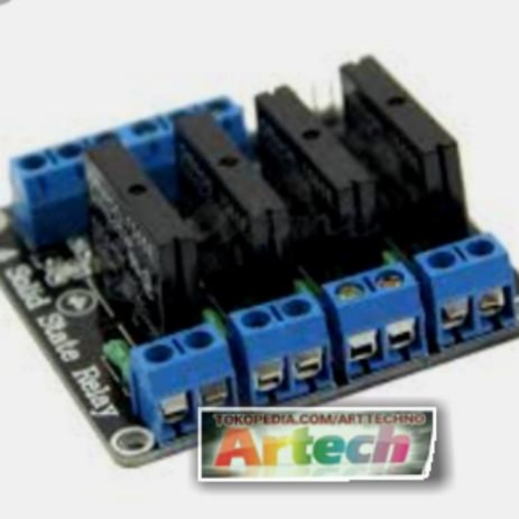 Jual SSR Relay Module 4 Channel 5V DC Solid State esp32 esp-32 nodemcu ...