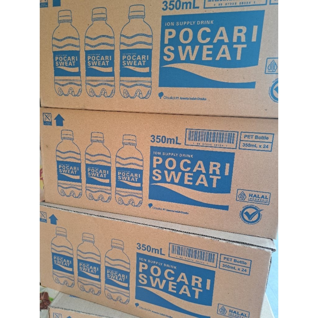 Jual pocari sweat kemasan botol 350ml per dus isi 24 botol | Shopee ...