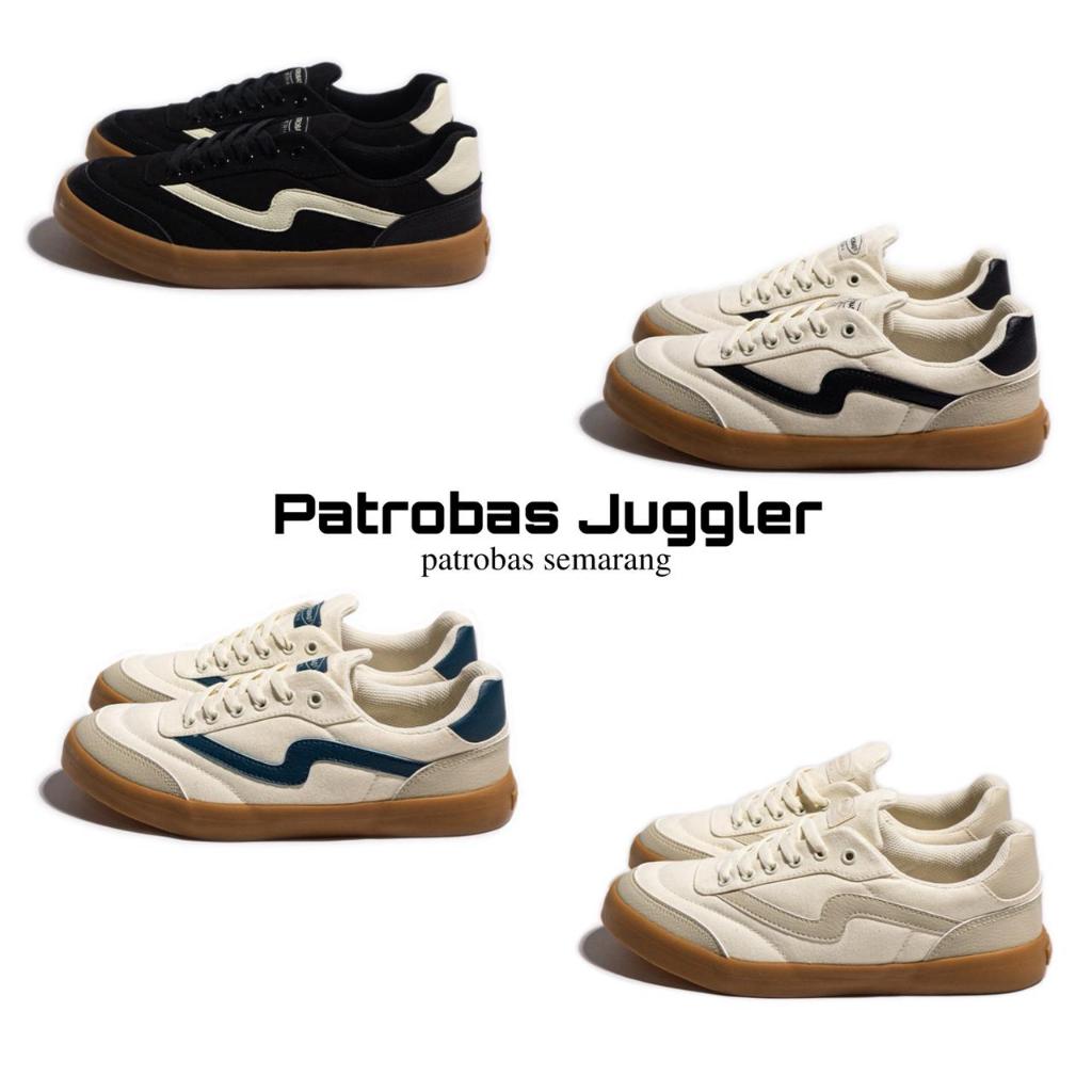 Jual Sepatu Patrobas Juggler Black Gum, White Black,Olympic Blue ...
