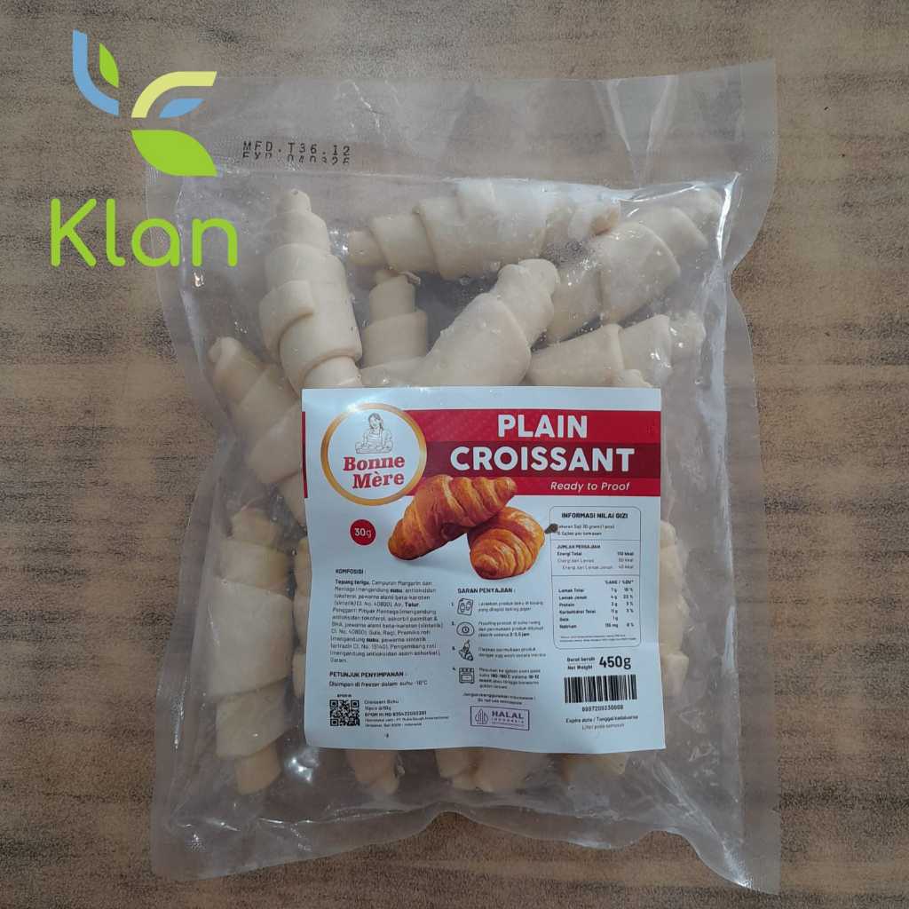 Jual BONNE MERE CROISSANT PLAIN 450 GR ISI 15 PCS DAN 10 PCS/ KROISAN ...